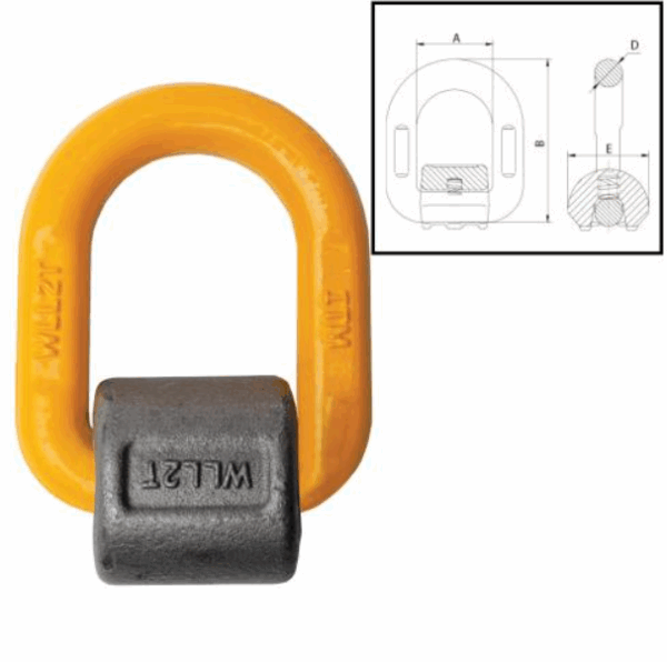 G80 Lift Point-WeldOn Pivot D2 - Hymech